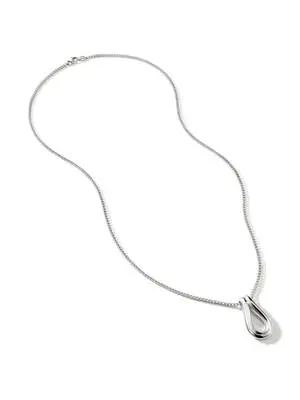 John Hardy Surf Pendant Chain Necklace - Silver