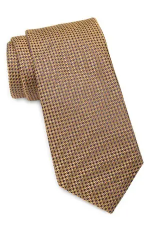 Nordstrom Trammel Textured Silk Standard Tie Gold