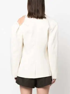 Jacquemus La Veste Galliga Asymmetric Blazer - Neutrals