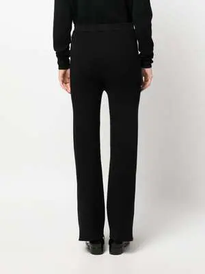 AERON Straight-leg Rib-knit Trousers