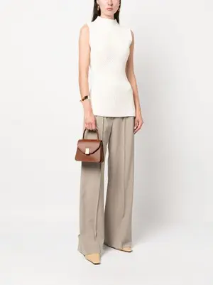 LANVIN Concerto Leather Mini Bag - Brown