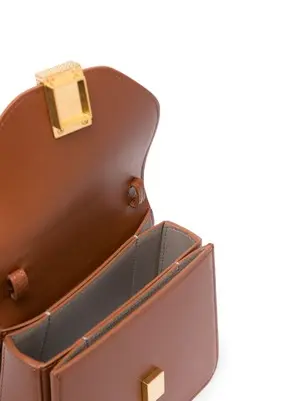 LANVIN Concerto Leather Mini Bag - Brown