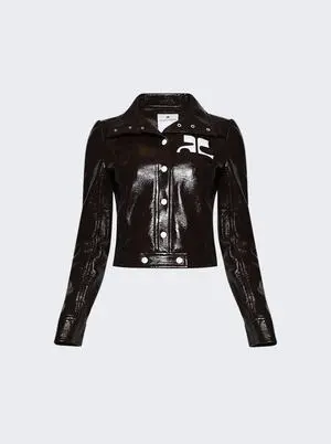 COURRÃ¨GES Reedition Vinyl Jacket - Chocolate