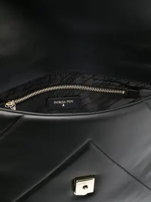 Patrizia Pepe Fly Quilted Shoulder Bag - Black