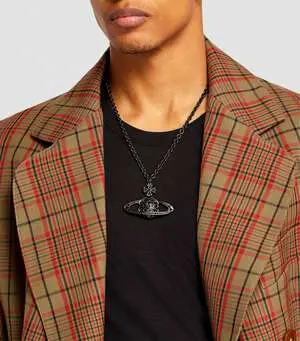 VIVIENNE WESTWOOD Embellished Bas Relief Pendant Necklace