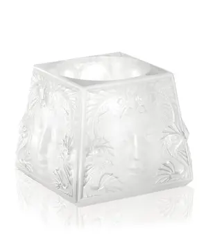 Lalique Masque De Femme Votive Candle Holder - Clear