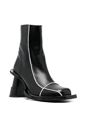 Henrik Vibskov Elle Driver 90mm Leather Boots - Black