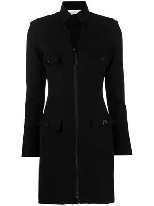 GENNY Zip-up Tailored Minidress