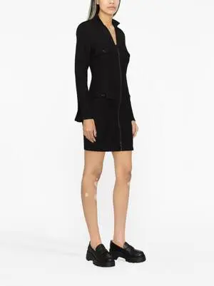 GENNY Zip-up Tailored Minidress