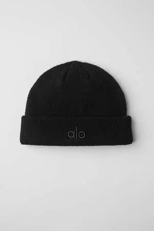 Alo Yoga Ribbed Beanie Hat - Black