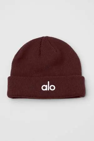Alo Yoga ALO Notable Beanie Hat Cherry Cola