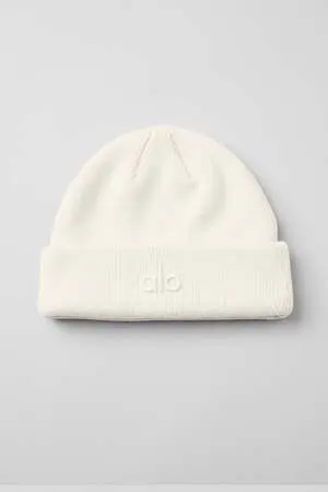 Alo Yoga Ribbed Beanie Hat - Ivory