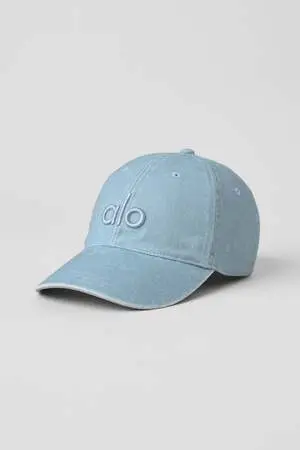Alo Yoga Washed Off-duty Cap - Light Denim