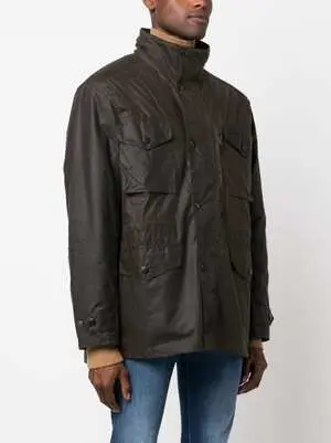 Barbour Sapper Wax-coated Coat - Green