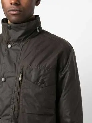 Barbour Sapper Wax-coated Coat - Green