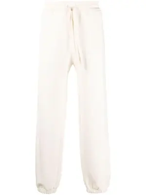 JIL SANDER Drawstring-waistband Cotton Trousers - Neutrals