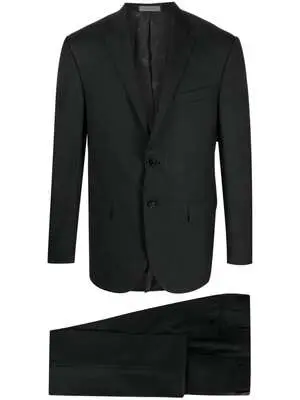 Corneliani Single-breasted Wool Suit - Grey