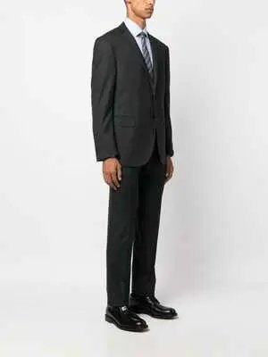 Corneliani Single-breasted Wool Suit - Grey