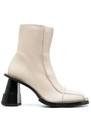 Henrik Vibskov Elle Driver 90mm Leather Ankle Boots - Neutrals