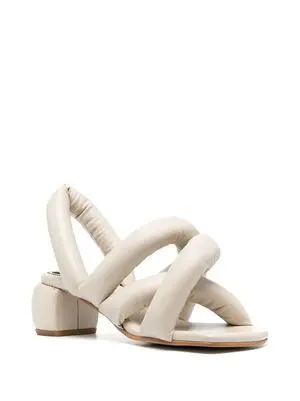 Henrik Vibskov Sausage 60mm Crossover Strap Sandals - Neutrals