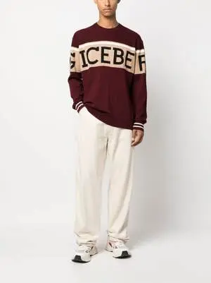 Iceberg Logo Intarsia-knit Jumper