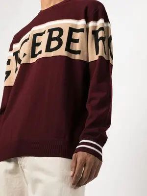 Iceberg Logo Intarsia-knit Jumper