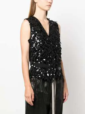 Brunello Cucinelli Sequinned V-neck Waistcoat
