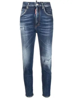 Dsquared2 Distressed Cropped Jeans