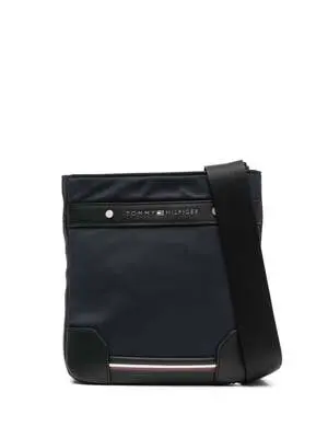 Tommy Hilfiger Logo Lettering Messenger Bag - Blue