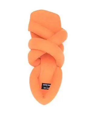 Henrik Vibskov Sausage 60mm Crossover-strap Sandals - Orange