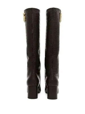 Dolce & Gabbana 60mm Logo-plaque Leather Boots