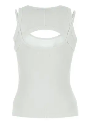 Off-White Logo-print Cut-out Tank Top