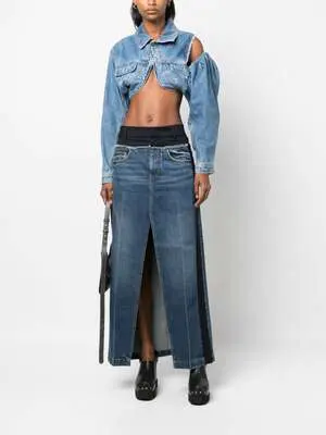 Stella McCartney Panelled Denim Maxi Skirt