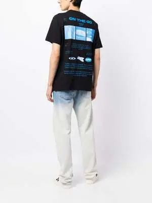 Off-White On The Go Moon Cotton T-shirt - Black