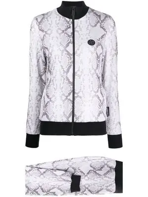 PLEIN SPORT Piton-print Tracksuit Set