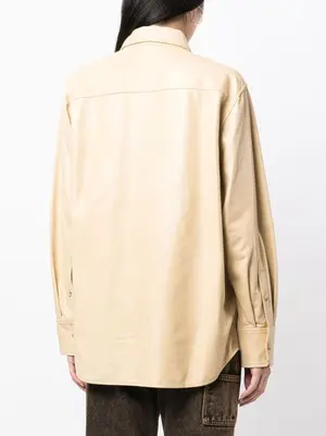 Helmut Lang Long-sleeve Leather Shirt