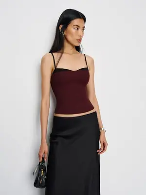 REFORMATION Melanie Top - Red