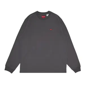 Supreme Small Box L/S Tee 　charcoal Supreme Small Box L S Tee (FW24) - $68