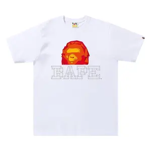 A BATHING APE Polygon Ape Head Tee - White