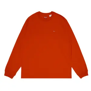 Supreme Small Box Long-sleeve Tee 'bright - Orange