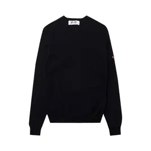 Play Comme Des Garcon Small Heart Sweater - Blue