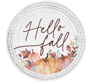 SINCERE SURROUNDINGS 14' Hello Fall Beaded Art - One-color