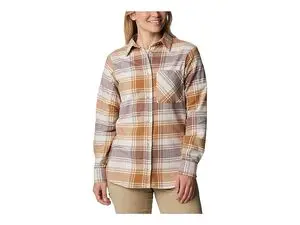 Columbia Columbia Calico Basin Flannel Long Sleeve Shirt Brown