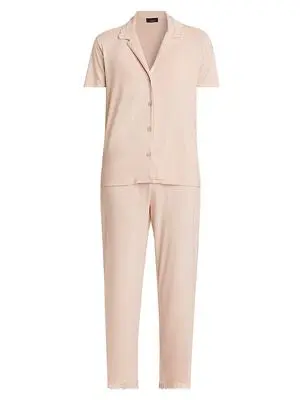 Natori Feathers Essentials Pajama Set Cameo Rose