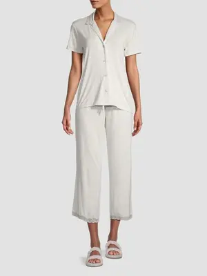 Natori Feathers Essentials Pajama Set - Pebble