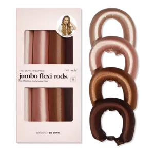 KITSCH Rosewood Jumbo Satin Flexi Rods - One-color