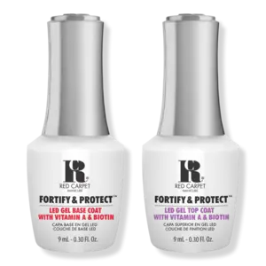 RED CARPET MANICURE Fortify & Protect Base Coat + Top Coat Duo - One-color
