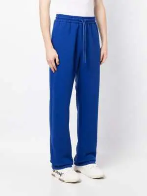 Off-White Diag-stripe Embroidered Track Pants - Cobalt Blue