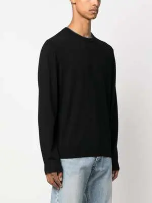 Paul Smith Logo-embroidered Merino Jumper - Black