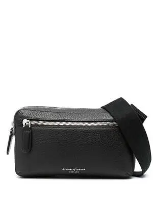 ASPINAL OF LONDON Reporter Compact Crossbody Bag - Black